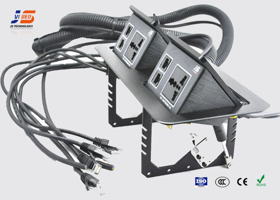 Prise en aluminium d'USB d'allié, cable connecteur du réseau RJ45 pour des salles de conférence