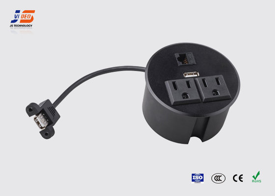 Ports USB de courant de prise de bureau du réseau Cat.5/Cat.6 de bureau de prise