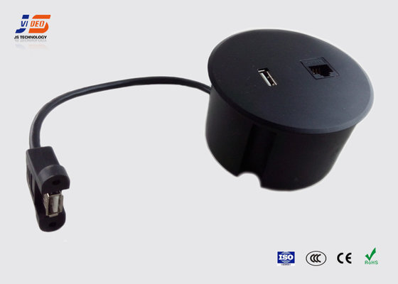 Prises de puissance de bureau de bureau de sablage pour la solution de données, un RJ45 USB