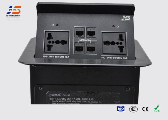 Prise de puissance de table de boîte d'interconnexion de multimédia de conférence RJ45/RJ11