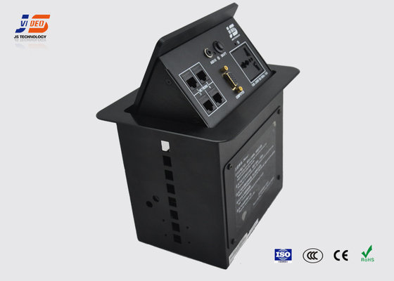 Réseau de table visuel audio de VGA de courant alternatif du débouché de prise de JS-554+ RJ45