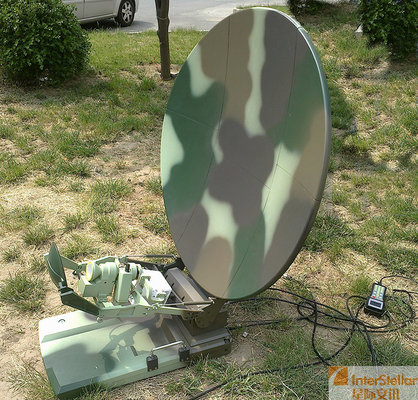 Interstellar 1.2m Flyaway Carbon Fiber Antenna / Auto Acquiring Satellite Beacon supplier