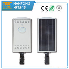 China Hanfong solar energy all in one Solar street lights China manufactory LED power light15w12v8Ah CE/ROHS/ISO9001 aluminium supplier