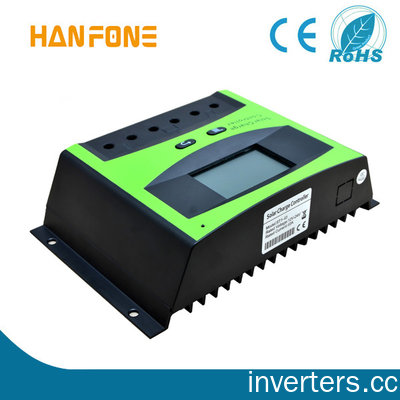 HANFONG 40A 12v 24v  LCD display solar charge controller for solar power system supplier