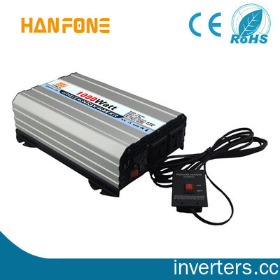 HANFONG 1000W 12v dc 220v ac pure sine wave Car Power Inverter With reverse polarity protection and remote switch supplier
