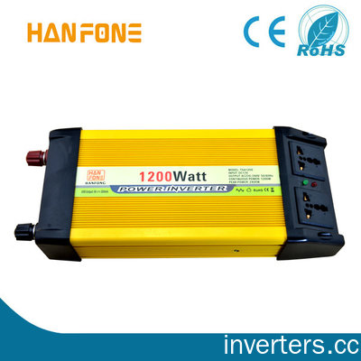 HANFONG Off Grid Solar Inverter Hot Sale Power Inverter 1200W Hot sale 12v-230v DC to AC home use portable best supplier