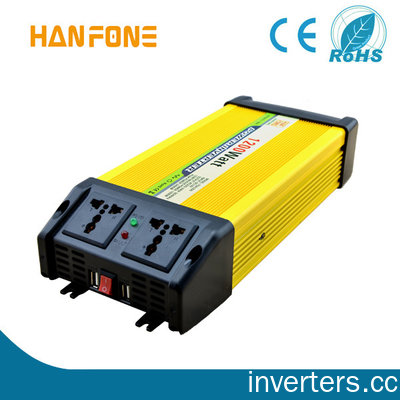 HANFONG Off Grid Solar Inverter Hot Sale Power Inverter 1200W Hot sale 12v-230v DC to AC home use portable best supplier