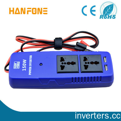 DC/AC Inverters Single Output Type Output power 150w car powwer inverter with USB 5V dc12v supplier