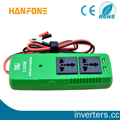 DC/AC Inverters Single Output Type Output power 150w car powwer inverter with USB 5V dc12v supplier