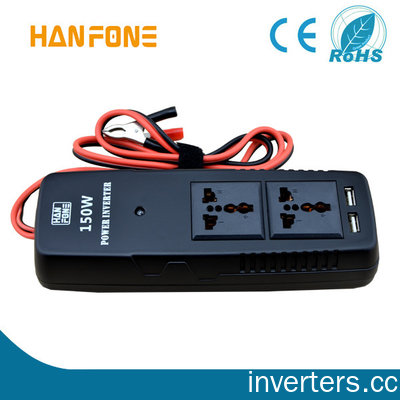 DC/AC Inverters Single Output Type Output power 150w car powwer inverter with USB 5V dc12v supplier