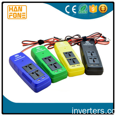 DC/AC Inverters Single Output Type Output power 150w car powwer inverter with USB 5V dc12v supplier