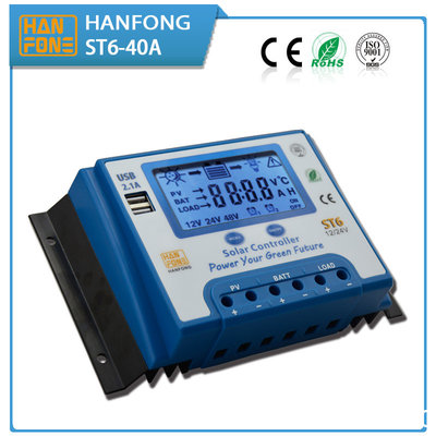 10A 30A 40A 12V/24V LCD Dispaly PWM Solar Controller Bule body give Battery Gel power form PV cell panel be a Sun system supplier