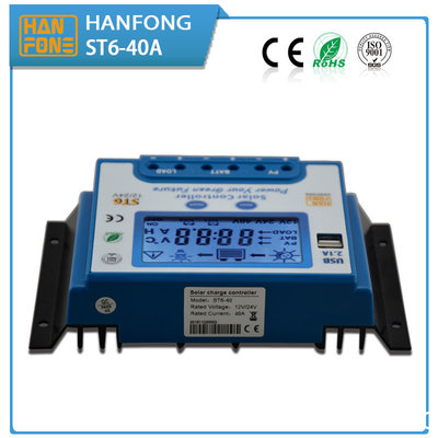10A 30A 40A 12V/24V LCD Dispaly PWM Solar Controller Bule body give Battery Gel power form PV cell panel be a Sun system supplier