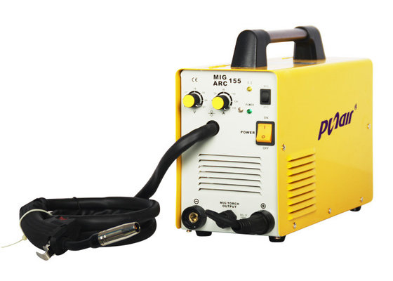 MIG155 Light Weight MIG MAG Welder , Energy Saving Portable Inverter Welder 0.9-1.0 mm Flux Core