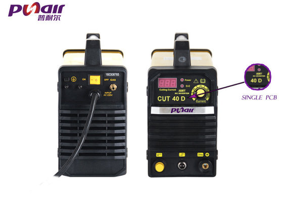 Single PCB Inverter Air Plasma Cutter , Hand Plasma Cutter Less Power Consumption