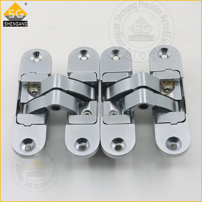 180 Degree Zinc Alloy 3D Adjustable Invisible Door Hinges For Folding Door