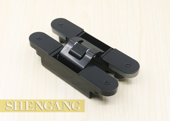 Burglar Resistance Invisible Door Hinges Adjustable Black For Exterior Doors