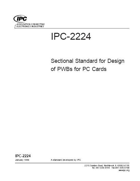IPC-2224 : Sectional Standard for Design of PWBs for PC Cards