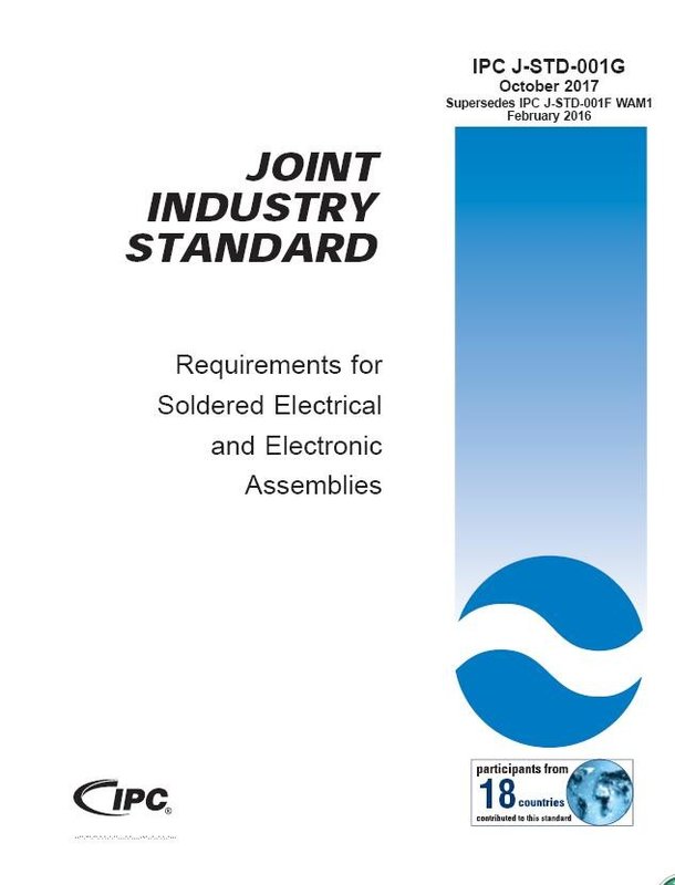 IPC-J-STD-001: [PDF FILE ]Requirements for Soldered Electrical and Electronic Assemblies