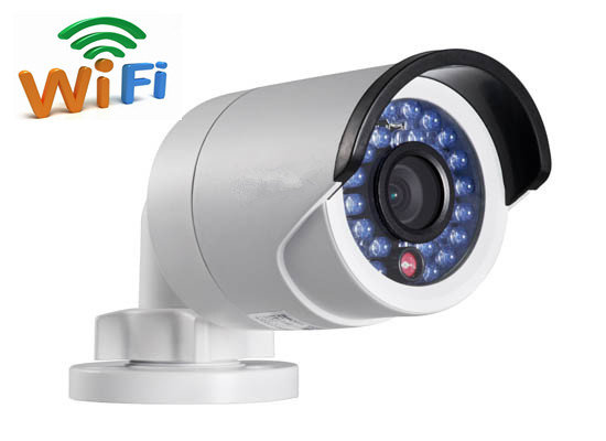 WiFi IR Hikvision IP Camera H.264 / Bullet IP Camera Outdoor Backlight