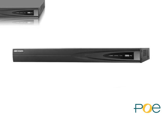 12V DC H.264 Hikvision Network Video Recorder NVR 2 SATA With POE
