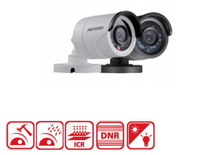 Smart IR Hikvision TVI Camera DNR 1.3MP CMOS Image Sensor 720P