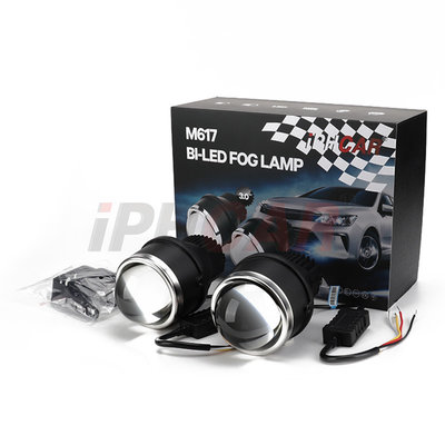 iPHCAR M617 3inch Bi LED High Low Beam Fog Projector Lamp 5500K 3000K Yellow Light Fog Lamp