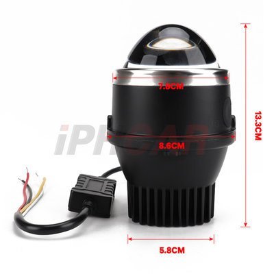 iPHCAR M617 3inch Bi LED High Low Beam Fog Projector Lamp 5500K 3000K Yellow Light Fog Lamp