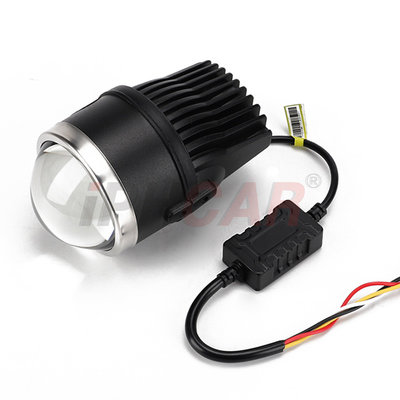 iPHCAR M618 Bi LED Fog Lamp 2.5inch Waterproof High Low Beam Fog Lights Blue Lens 5500K