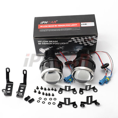 iPHCAR Auto Fog Led Car Motorcycle Decoration LED fog Lights for Lada Yellow or White Round Lamp