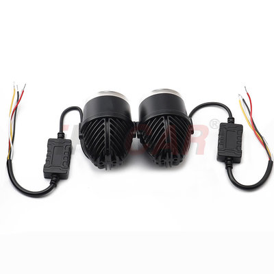 Waterproof Owl Design Dual Color Ledotorcycle Laser Fog Light Headlight Led Auxiliary Spot Led Lights For Motorcycle