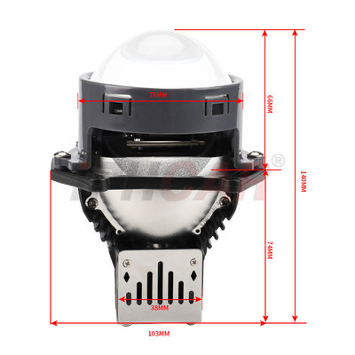 IPHCAR Super Bright 3.0 Inch Bi LED Projector Lens P5 PRO 60W 2 Years Warranty Universal LED Headlight Auto Lighting