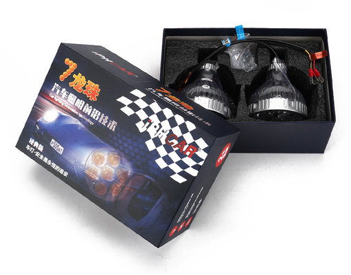 iPHCAR i6 PRO Single High Beam LED Projector Lens with Demon Eyes White Red Blue Lens Auxiliary Light for Auto Lighting