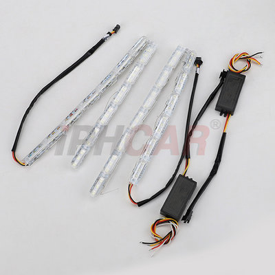 IPHCAR WHOLESALE CAR ACCESSORIES 12V TURNING LIGHT 500MM 700MM LED STACK RUNNING DRL DAYTIME RUNNING LIGHT FOR CAR MOTOR