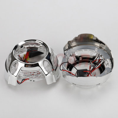 IPHCAR Wholesale High Quality Car Accessories Panamera LED Light Guide Angel Eyes Projector Shroud For Automotive Motorc
