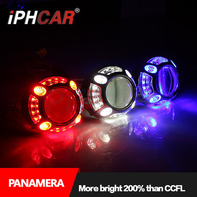 IPHCAR Wholesale High Quality Car Accessories Panamera LED Light Guide Angel Eyes Projector Shroud For Automotive Motorc