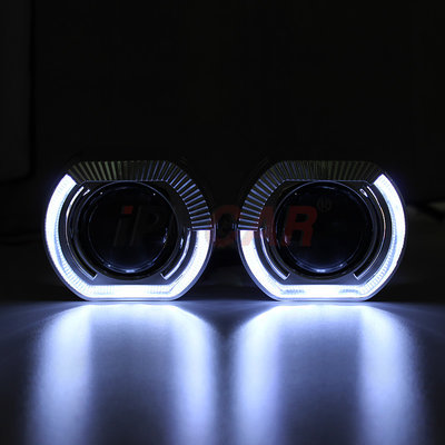 3.0 Inch Square Angel Eye Projector Shrouds Fit For Projector Lens Headlight Car Led Projector Lights Car