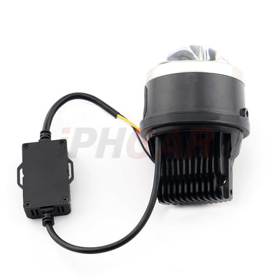 Auto Retrofit Parts M512S Double Laser LED Fog Projector Lens White+Yellow Light High Low Beam Fog Light