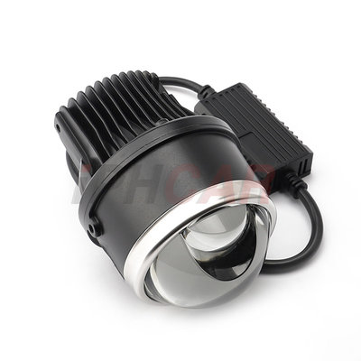 WEIXIN Waterproof Dual Color Led Projector Lens Mini Work Fog Lamp Driving Lights For Motorcycle SUV Truck