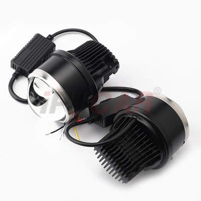 WEIXIN Waterproof Dual Color Led Projector Lens Mini Work Fog Lamp Driving Lights For Motorcycle SUV Truck