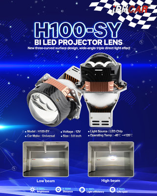 WEIXIN super bright headlight motorcycle strong light external lens spotlight white light far and low light integrated