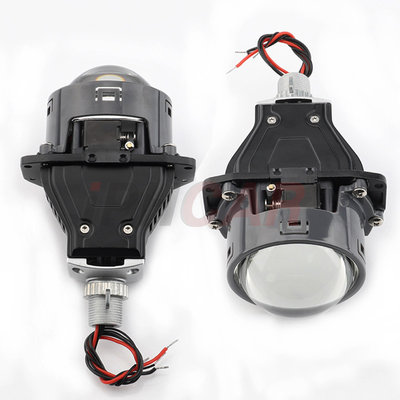 IPHCAR 2024 New P10 Universal Car Lights 3" Bi LED Projector Headlight lens Double Chips High brightness LED Driving Lig
