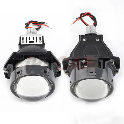IPHCAR 2024 New P10 Universal Car Lights 3" Bi LED Projector Headlight lens Double Chips High brightness LED Driving Lig