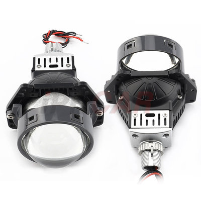 IPHCAR 2024 New P10 Universal Car Lights 3" Bi LED Projector Headlight lens Double Chips High brightness LED Driving Lig