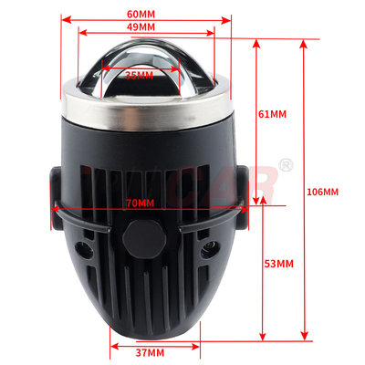 IPHCAR Factory Wholesale 2.0inch M516 Bi LED Fog Lamp Laser Fog Projector Light Laser LED High Power OEM Custom Auto Fog