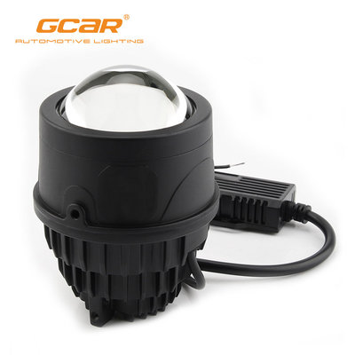 GCAR 2024 New Design Waterproof Fog Lamp 3 Inch High Low Beam Fog Light 6000K 55W Projector Lens 3 Colors LED Fog Lights