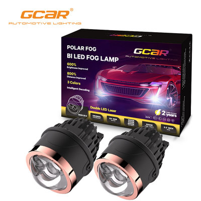 GCAR M628-3S Tricolor Fog Lamp Lens for Toyota Nissan Universal Auto Cars Motorcycle