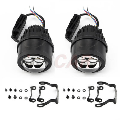 GCAR M628-3S Tricolor Fog Lamp Lens for Toyota Nissan Universal Auto Cars Motorcycle