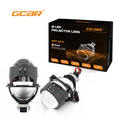 GCAR WST 2.5A 45W Auto LED Dual Projector Bi LED Projector Lenses For Headlight