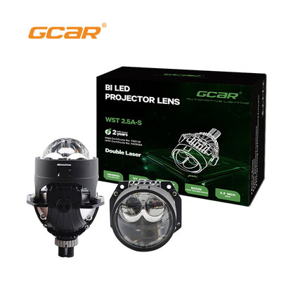 CAR WST 2.5A-S 2.5inch 55W Double Reflector Double Laser LED Projector Lens Universal for Motorcycle